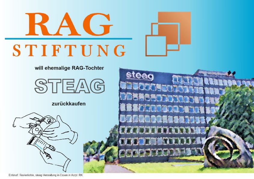 RAG-Stiftung will sich wieder an der steag beteiligen - Revierkohle